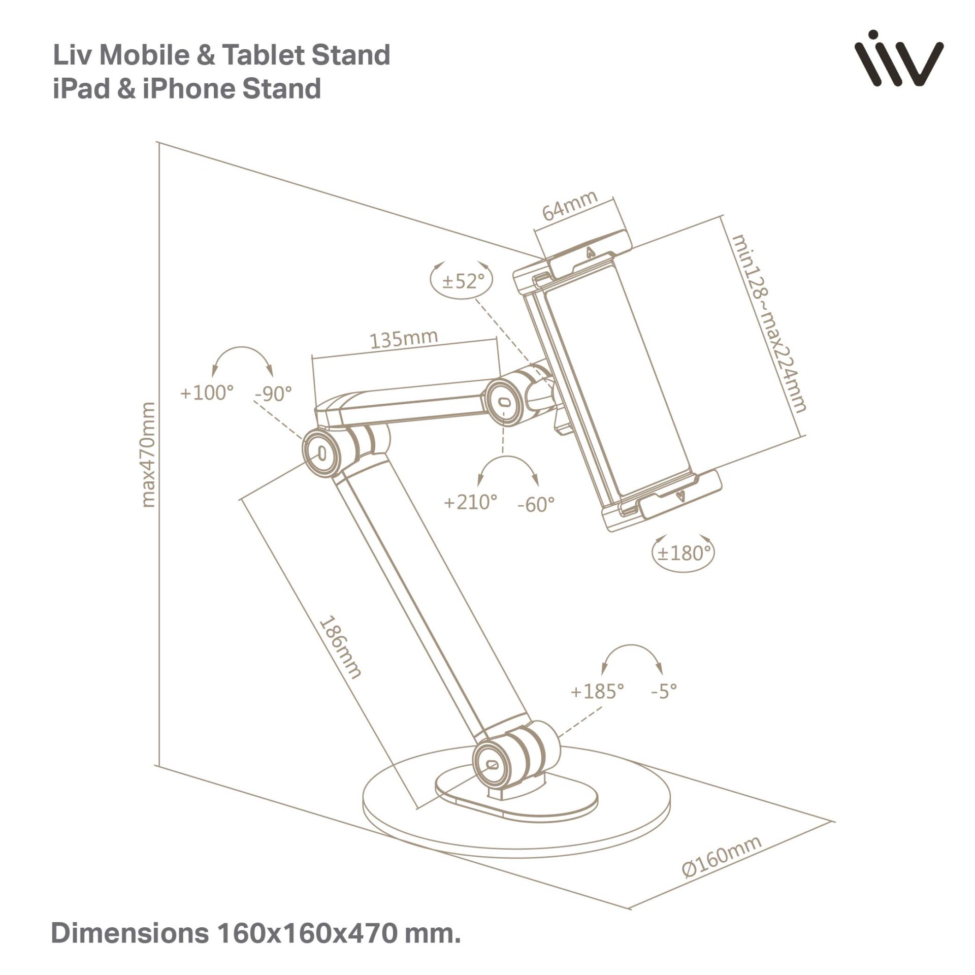 Liv Mobile & Tablet Stand l iPad & iPhone - Liv Desk | Smart Productive ...